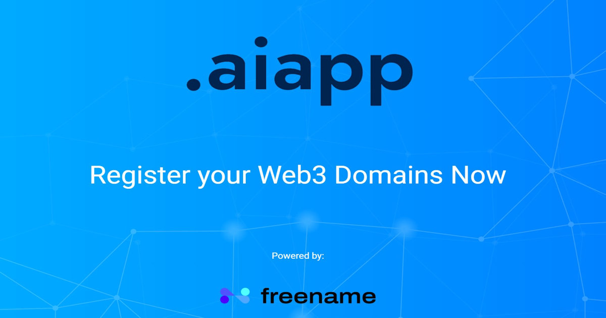 .aiapp Domains - Buy Your .aiapp Web3 Domain